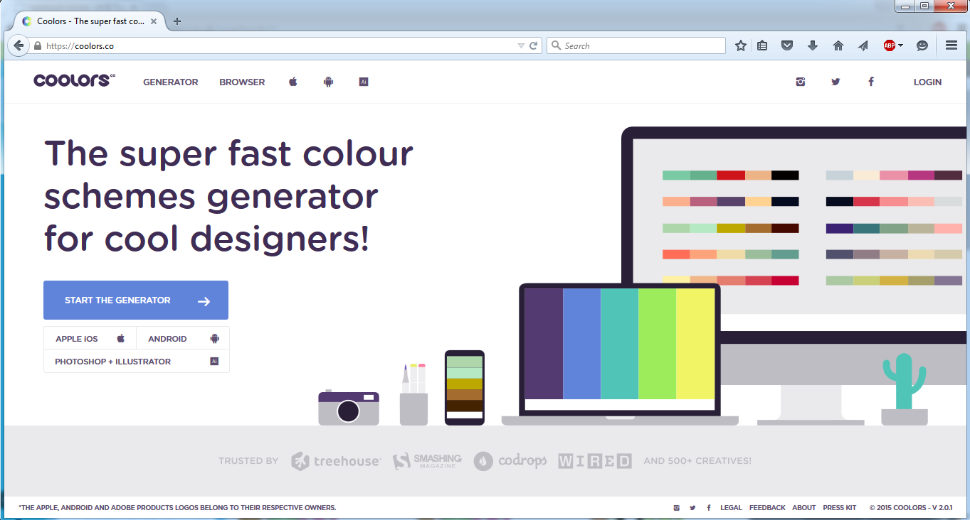 We love Coolors.co | AllYearbooks