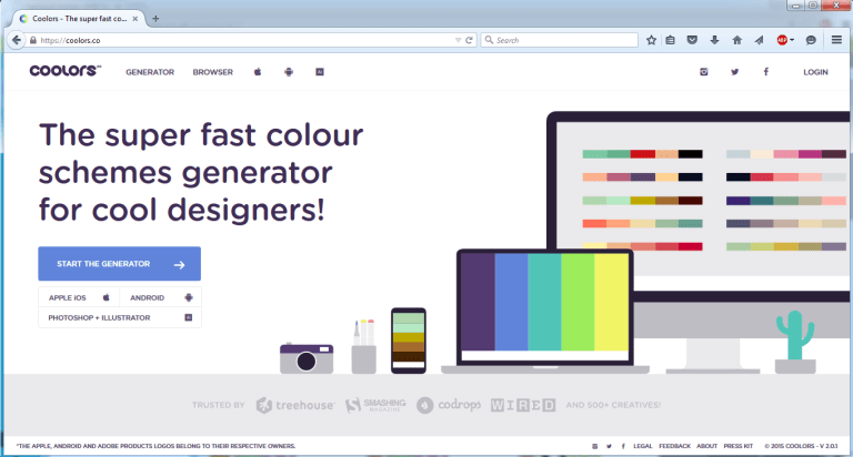 We love Coolors.co – AllYearbooks Blog