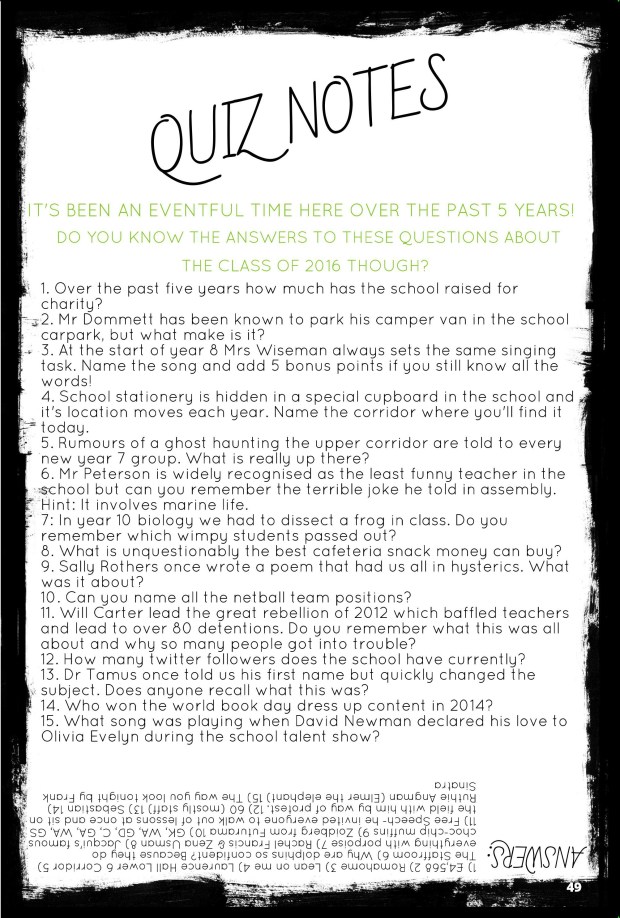 How to make a quiz page :) – AllYearbooks Blog